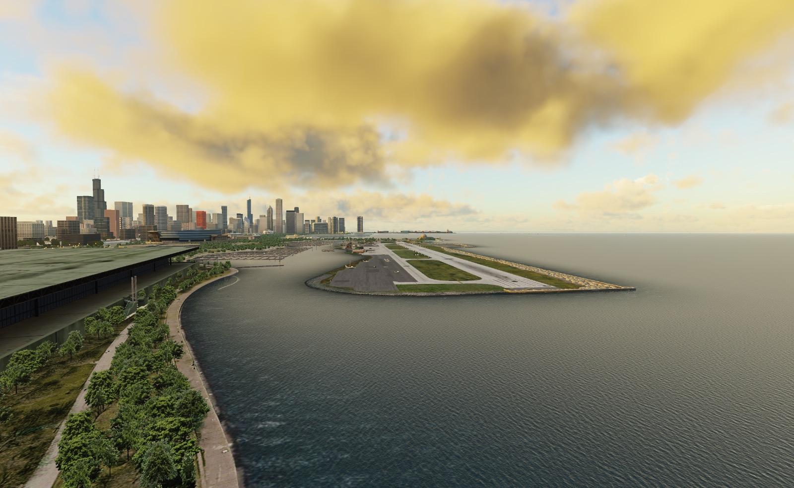 How do I drain the water from Meigs Field KCGX - Ortho4XP - X-Plane.Org ...