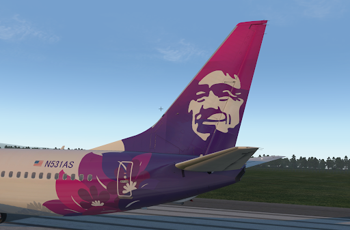 Alaska Airlines Zibo 737-800 in Hawaiian house livery - Aircraft Skins ...