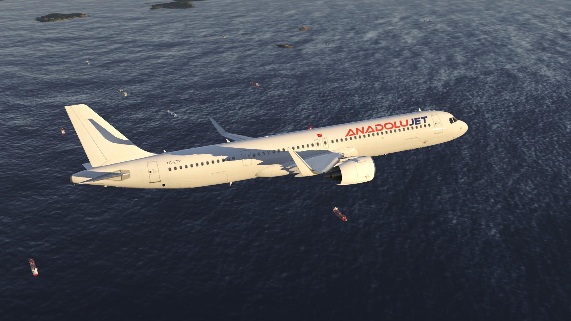 Toliss A321neo AnadoluJet White livery TC-LTY [NEO] - Toliss A321 - X ...