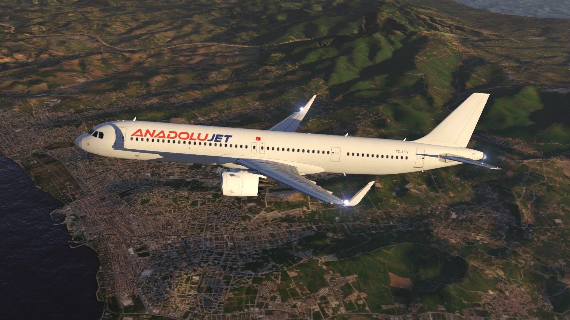 Toliss A321neo AnadoluJet White livery TC-LTY [NEO] - Toliss A321 - X ...