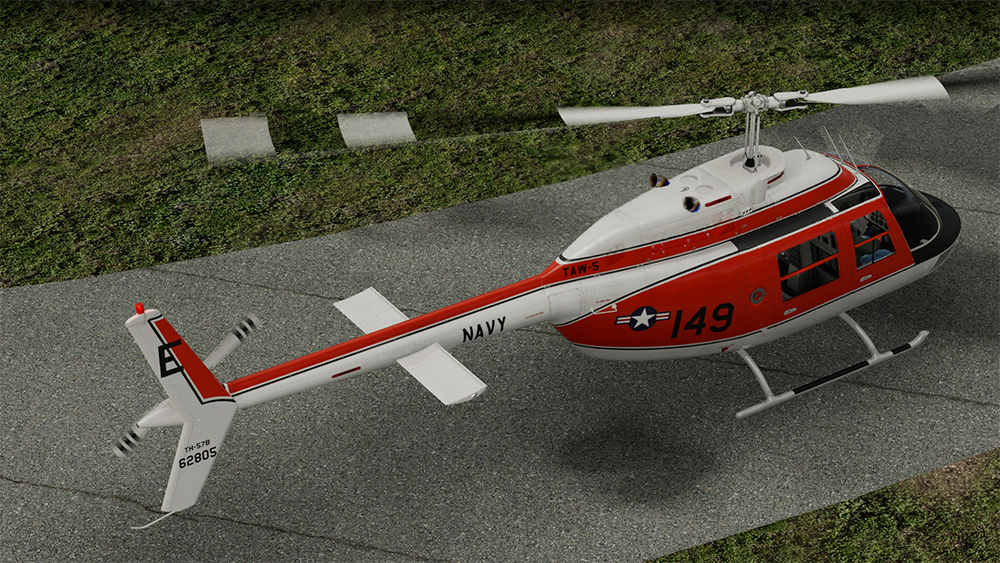 TH-57B Navy 149 for Cowansim Bell 206B3 - CowanSim Liveries - X-Plane ...