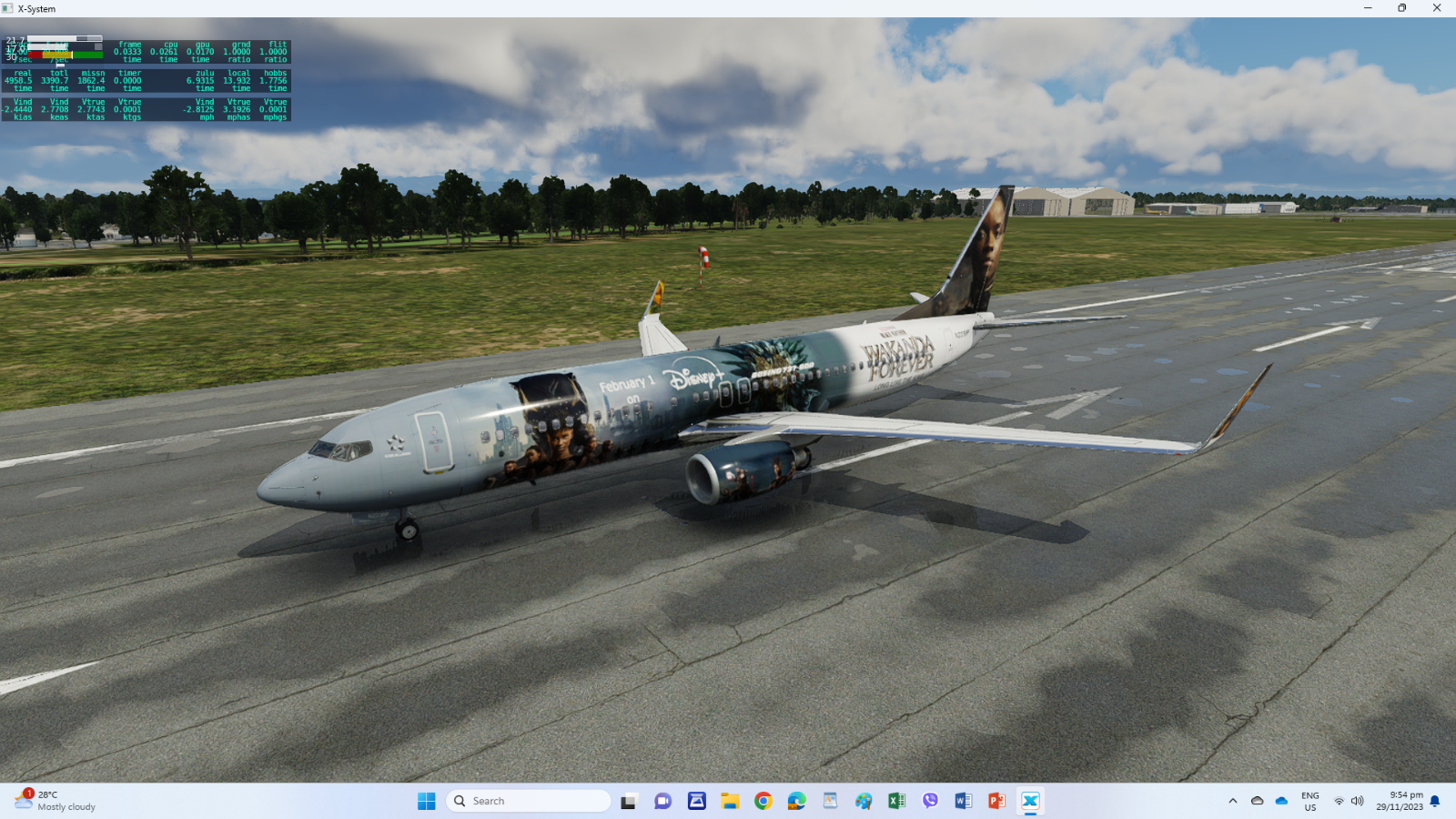 Black Panther: Wakanda Forever Laminar Boeing 737-800 for X-Plane 11 ...