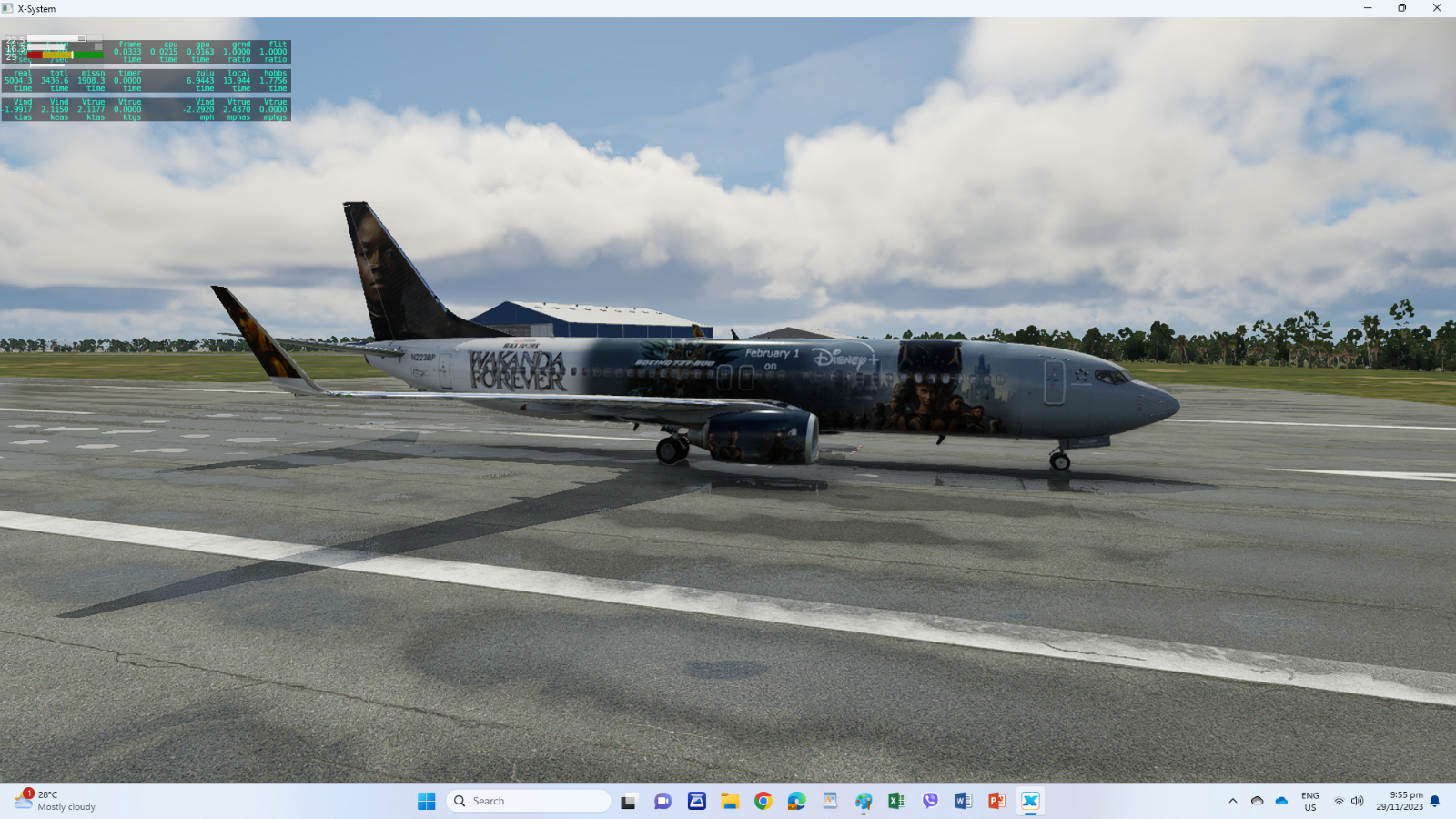 Black Panther: Wakanda Forever Laminar Boeing 737-800 for X-Plane 11 ...