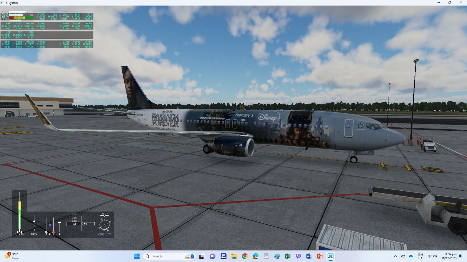 Black Panther: Wakanda Forever Laminar Boeing 737-800 for X-Plane 11 ...