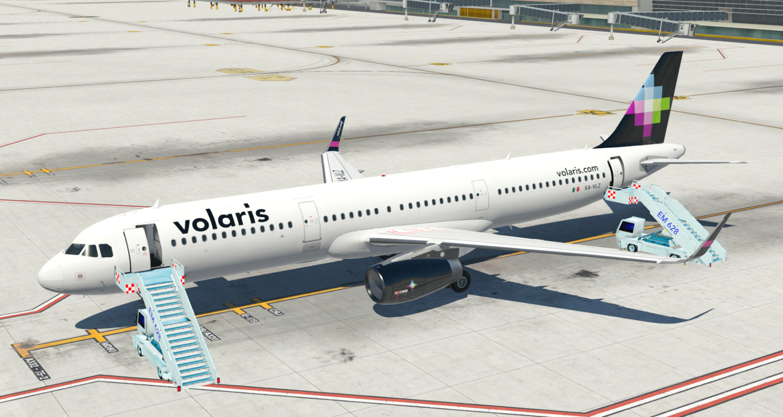 Toliss A321 IAE Volaris 10 livery pack (all fleet) - Aircraft Skins ...