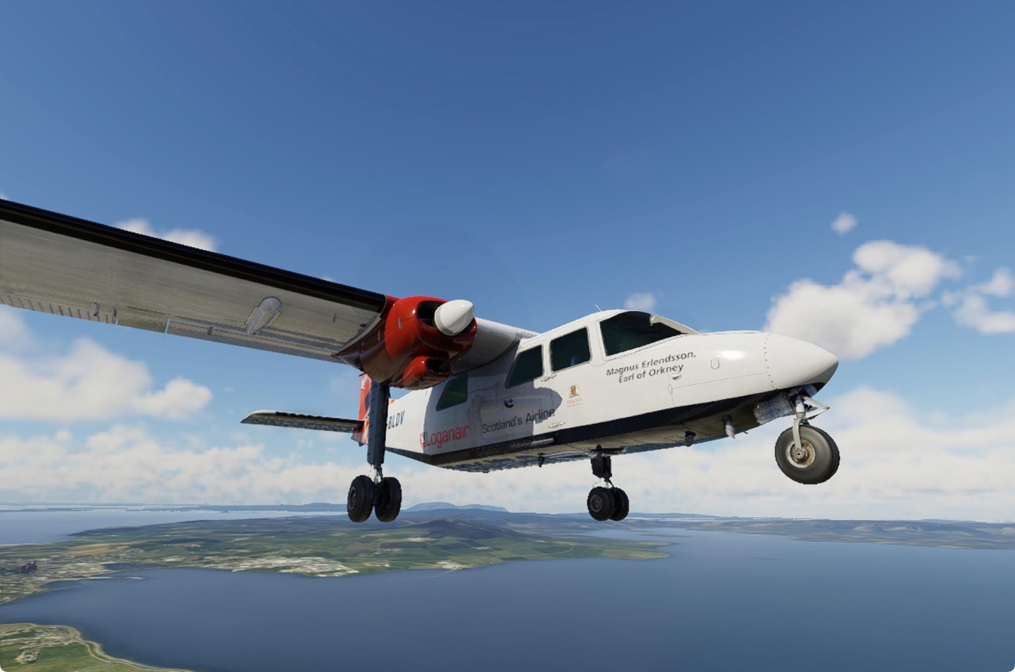 Loganair G-BLVD Livery for Thranda Islander. - BN-2A Islander XP12 - X ...