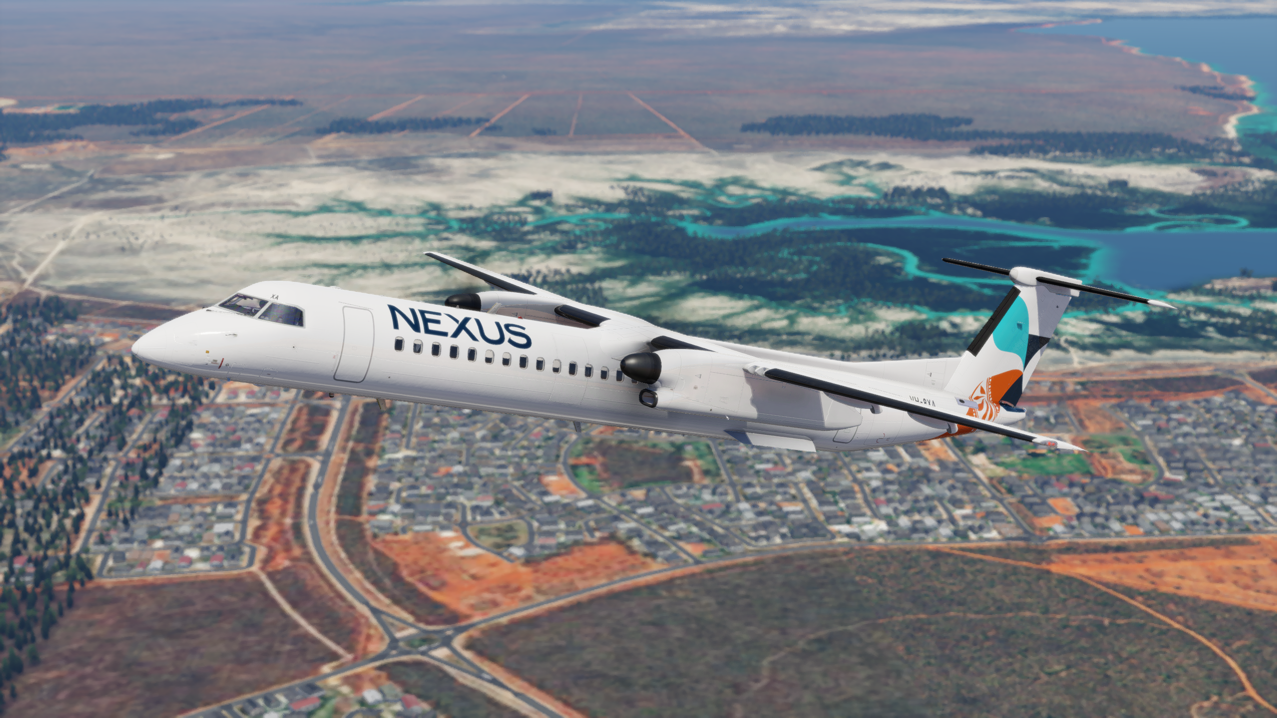 Nexus Airlines - VH-8XA - Q4XP by FlyJSim - X-Plane.Org Forum