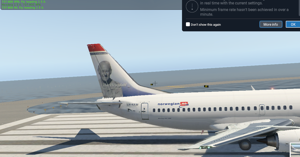 Norwegian Boeing 737-300 ''Thor Heyerdahl tail livery'' IXEG - Aircraft ...