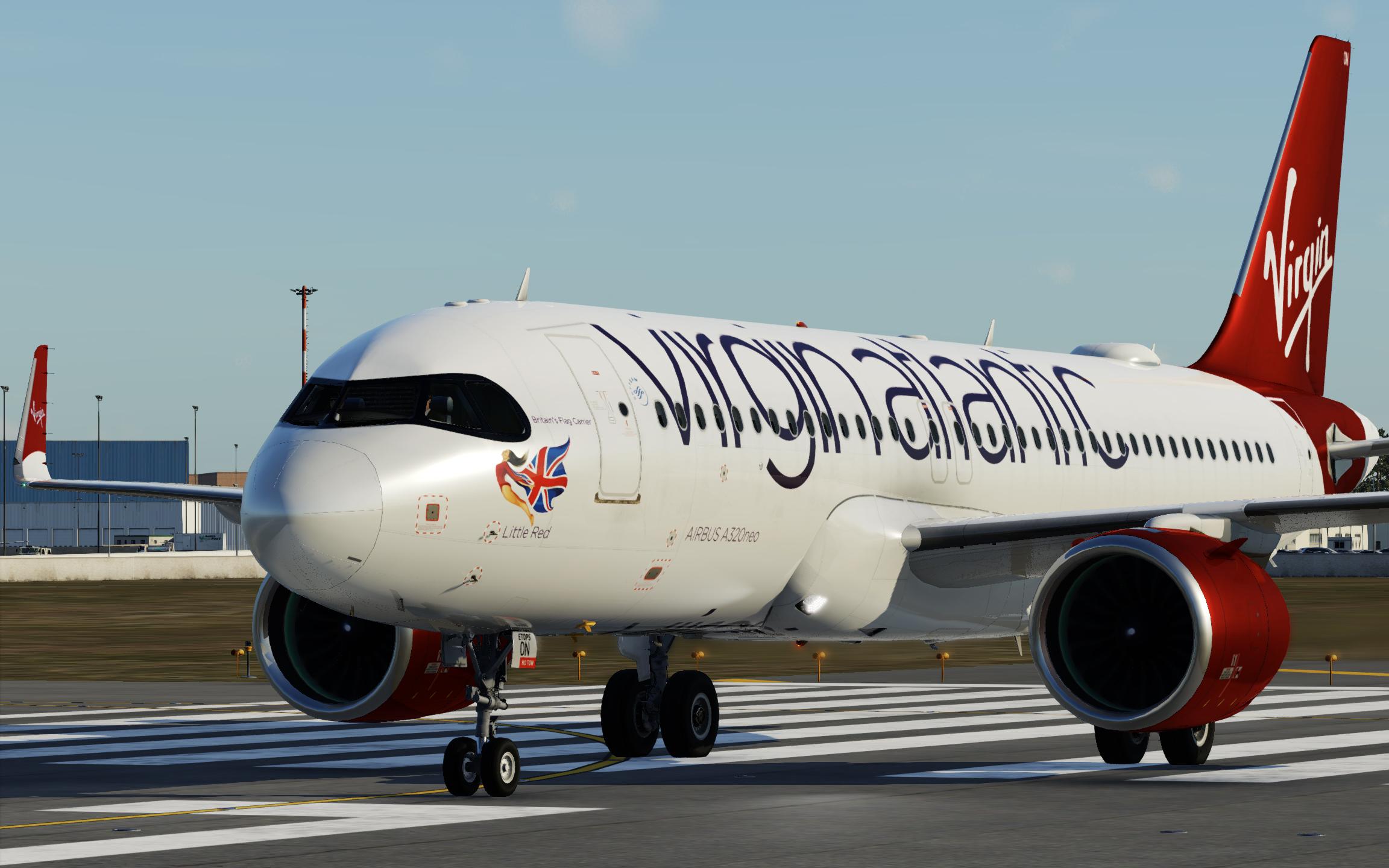 Virgin Atlantic ToLiss A320neo Livery | G-VLON - Little Red | G-VOLT ...