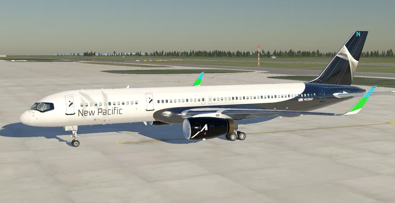 New Pacific Airlines livery for FF757-200 - Aircraft Skins - Liveries ...