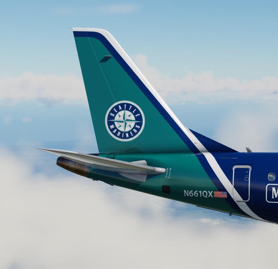 Alaska by Horizon Seattle Mariners (Fictional) Livery for E-Jets E-175 ...