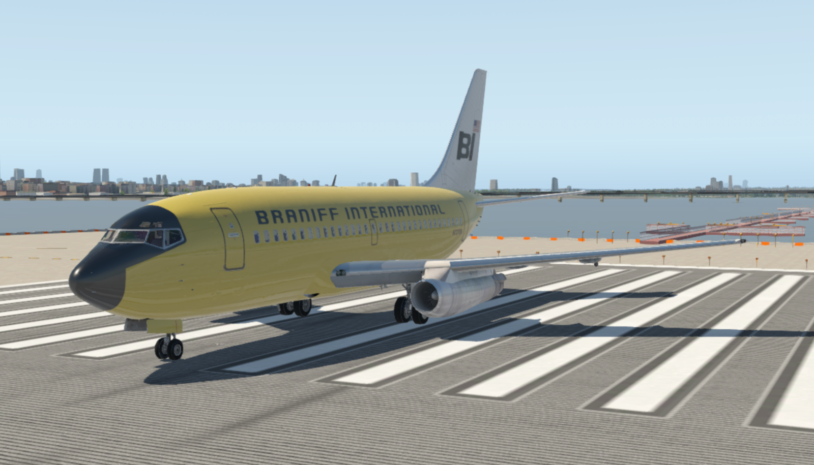 Retro Braniff International Livery for the FlyJSim B-737-200 - Aircraft ...