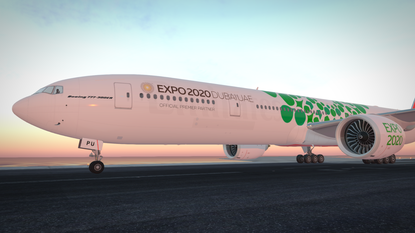 Emirates EXPO2020 Trio livery pack for WIP Stratosphere Studios Boeing ...