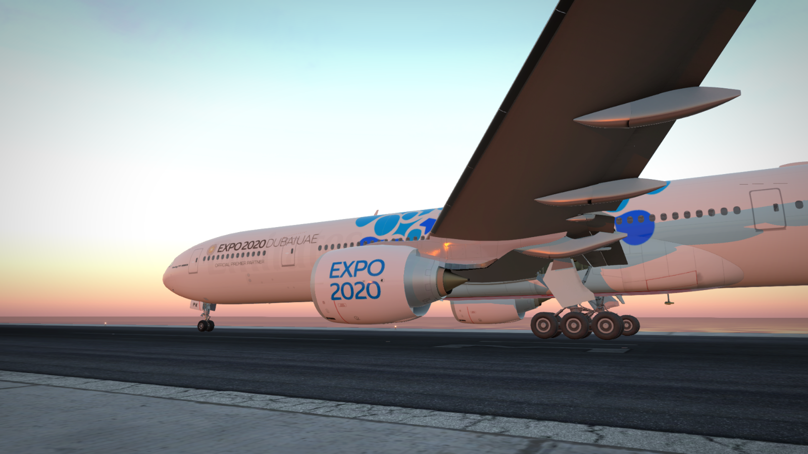 Emirates EXPO2020 Trio livery pack for WIP Stratosphere Studios Boeing ...