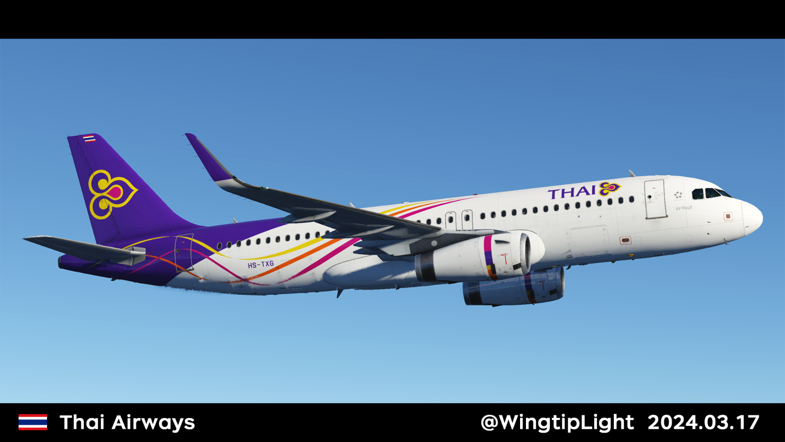 ToLiss A320ceo Thai Airways HS-TXG By WingtipLight - Toliss A320 - X ...