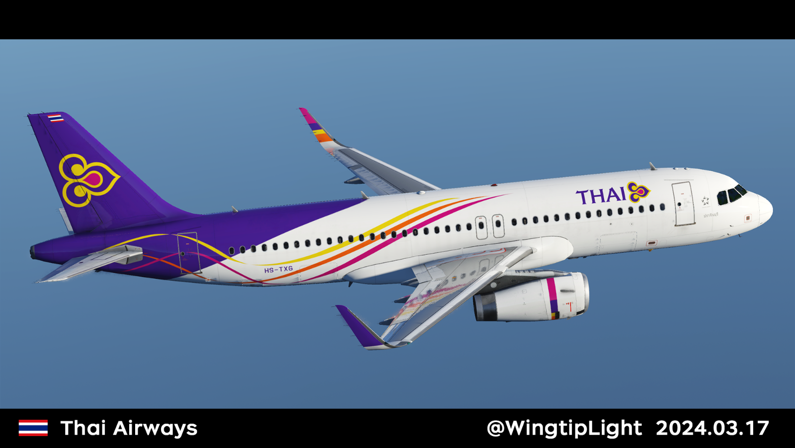 ToLiss A320ceo Thai Airways HS-TXG By WingtipLight - Toliss A320 - X ...