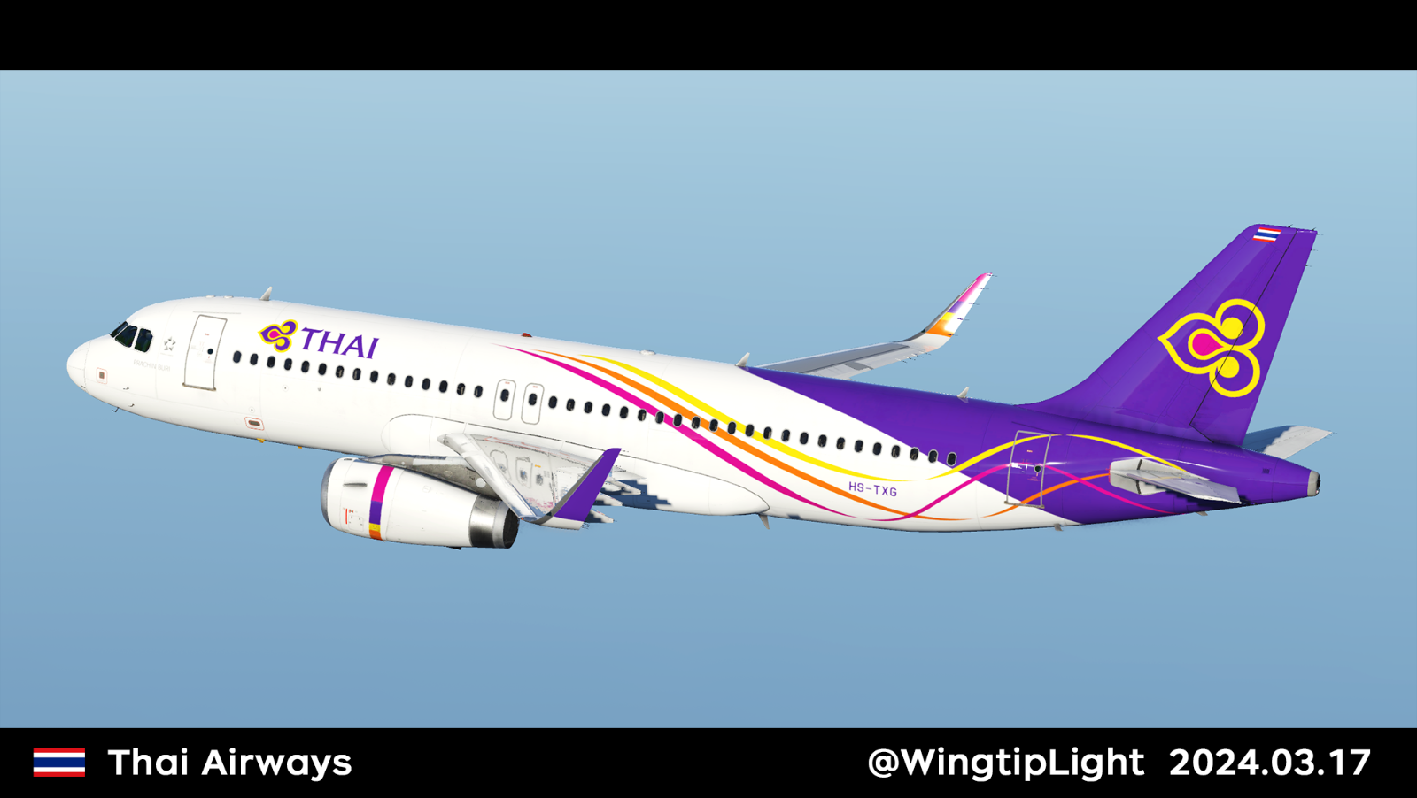 ToLiss A320ceo Thai Airways HS-TXG By WingtipLight - Toliss A320 - X ...