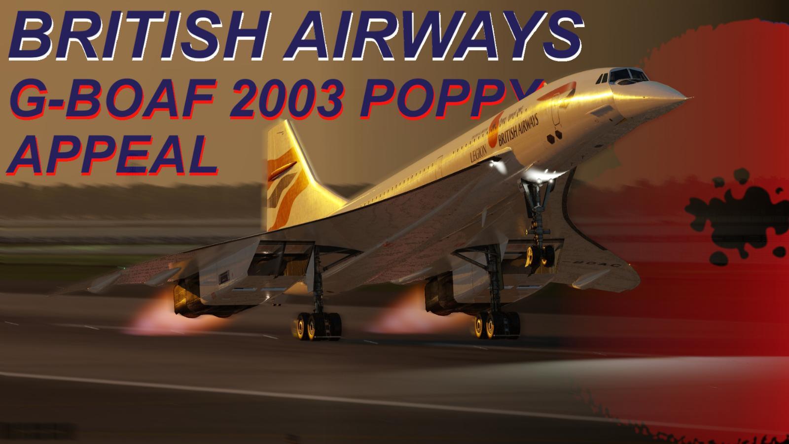 British Airways G-BOAF 2003 Poppy appeal - Concorde by Colimata - X ...