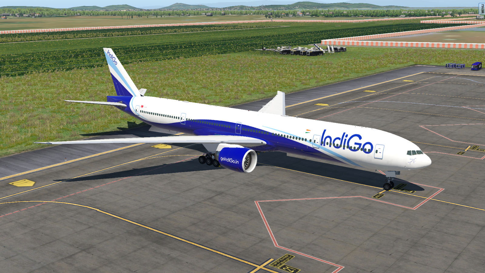Indigo B777-300 (TC-LKD) Livery for Flight Factor - FlightFactor - X ...