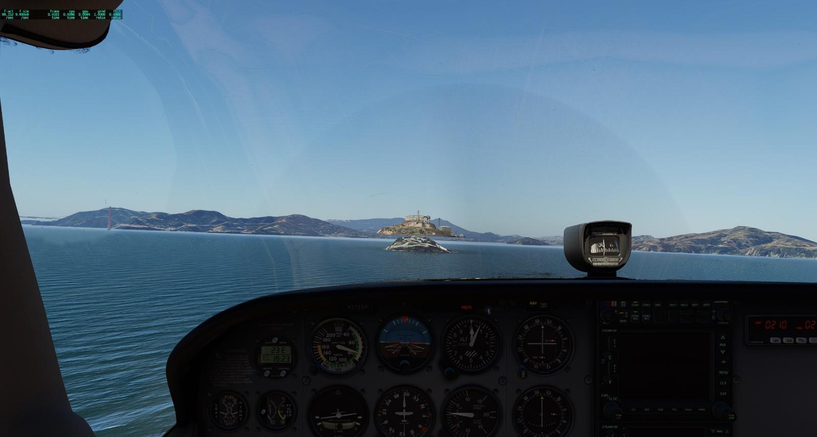 Alcatraz in X-Plane Landmarks - San Francisco floating in the air ...