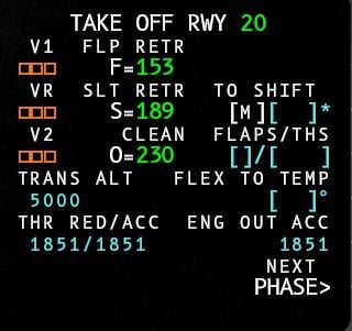 MCDU calcul V1 VR V2 - Flight Model - X-Plane.Org Forum