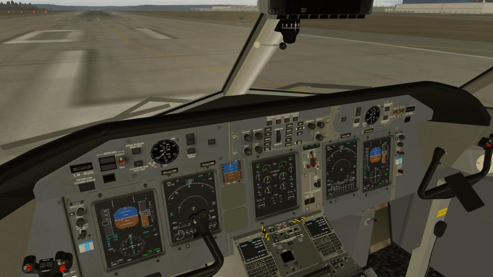 Updated cockpit textures for freeware Manky1 Dash-8 Q400 - Airplane ...