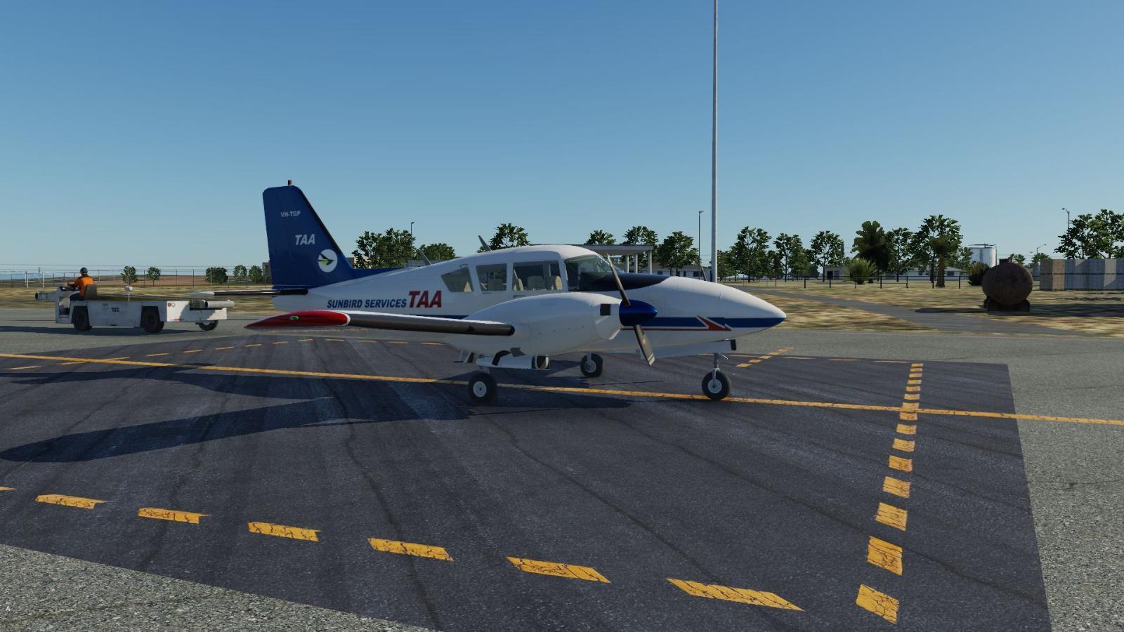Piper Aztec PA23 - TAA Sunbird Services (VH-TGP) - Aircraft Skins ...