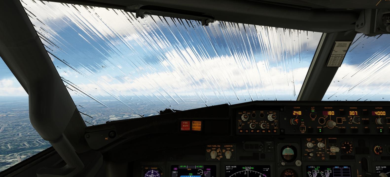 Proper windshear rain wipe during approach and take off - Utilities - X ...