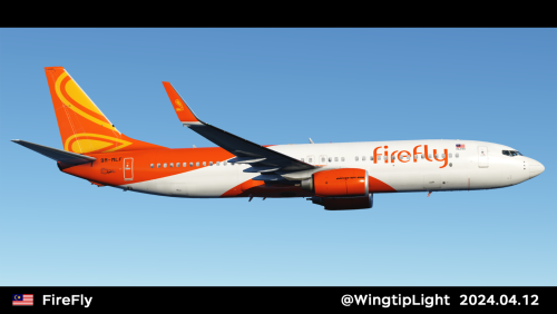 Zibo B737-800 FireFly Airlines New Livery (After 2022) 9M-MLF By ...