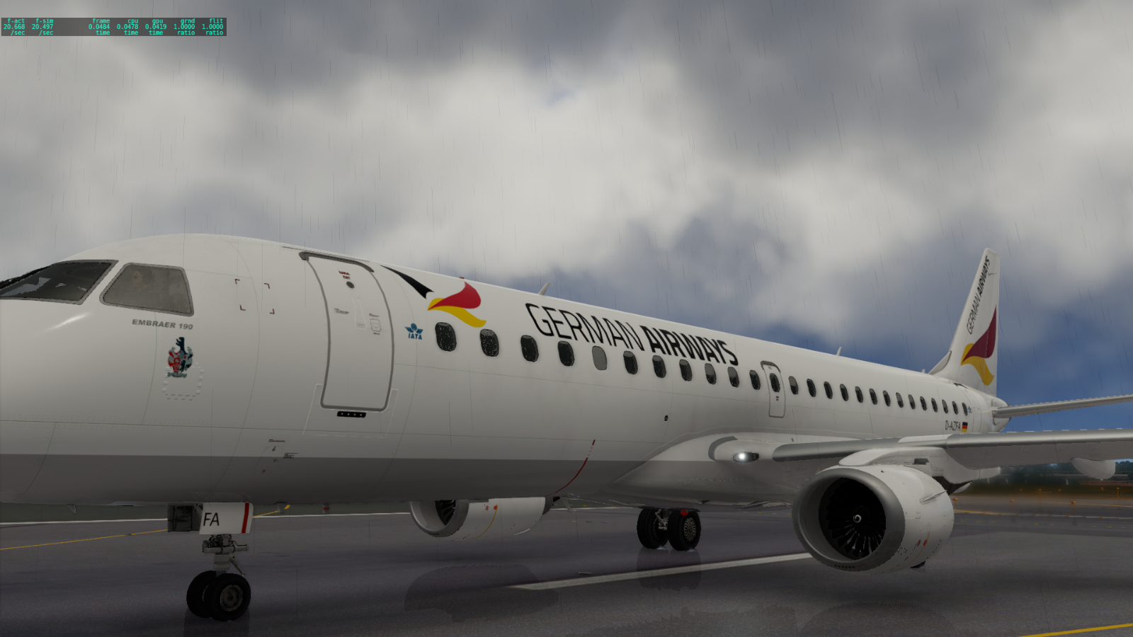 FPS EMBRAER 190 - German Airways - FPS Livery - X-Plane.Org Forum