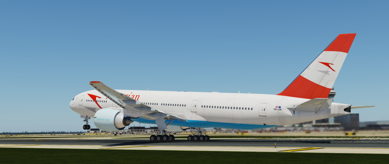 Austrian B777-2Z9(ER) OE-LPE old blue belly 1.0.0 - FF 777 Ultimate - X ...