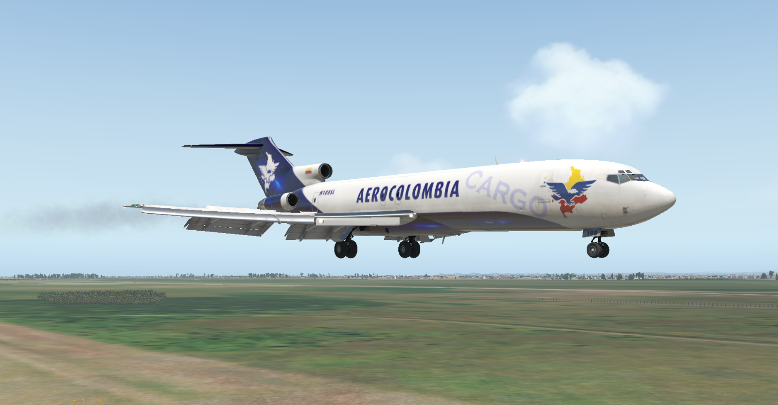 Fictional AeroColombia VA textures for FlyJSim Boeing B727-200F ...