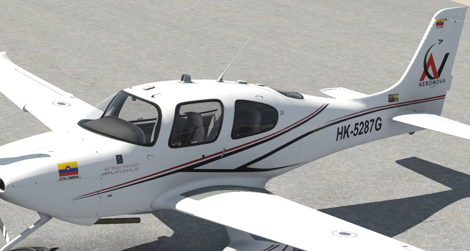 TORQUESIM HK-5287G AERONOVA SR20 - Aircraft Skins - Liveries - X-Plane ...