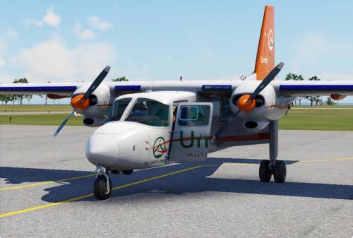 Unity Airlines YJ-006 Livery for Thranda Islander. - BN-2A Islander ...