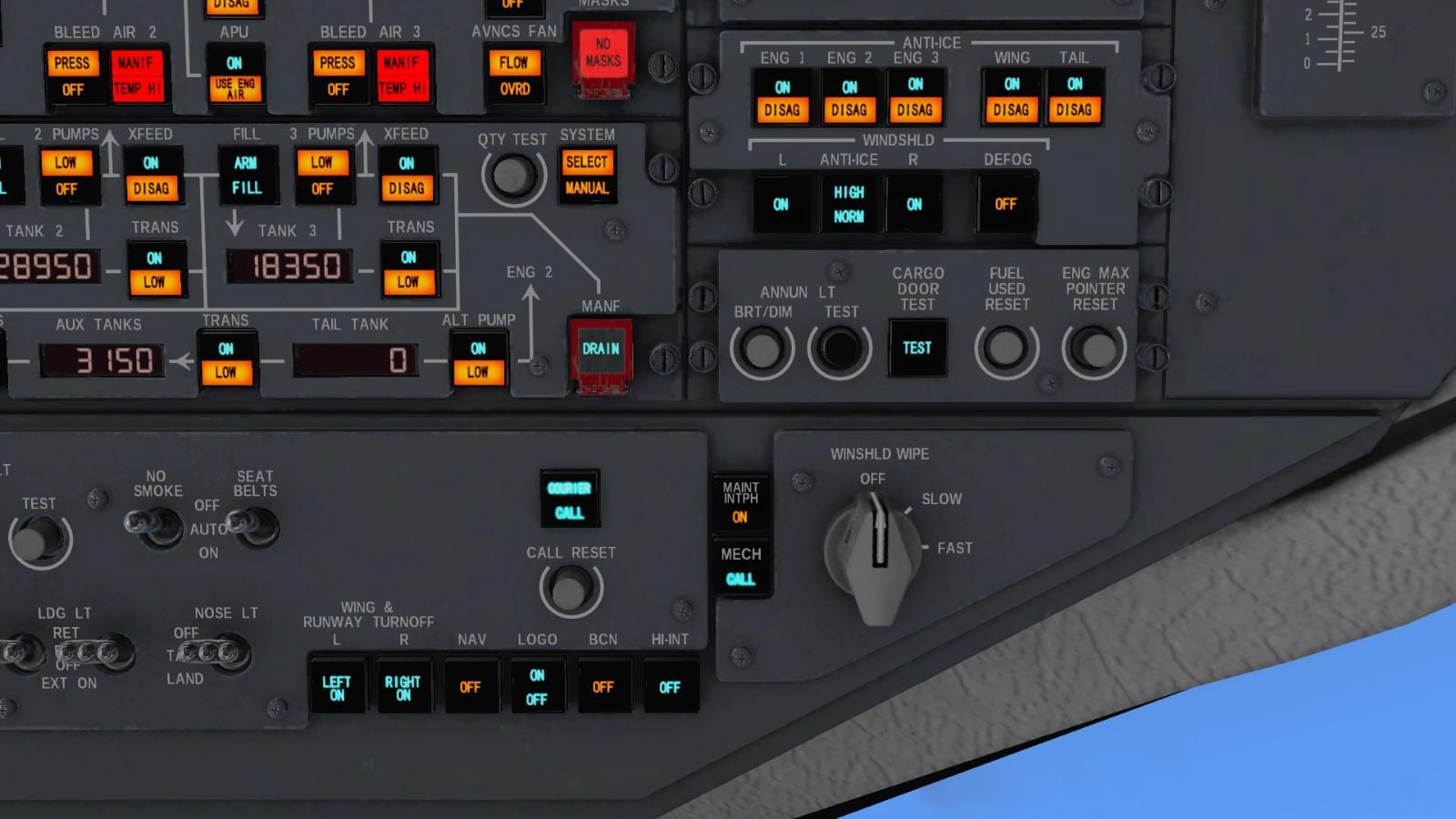 Annunciator Lights Test should not test MAINT INTPH and IDENT buttons ...