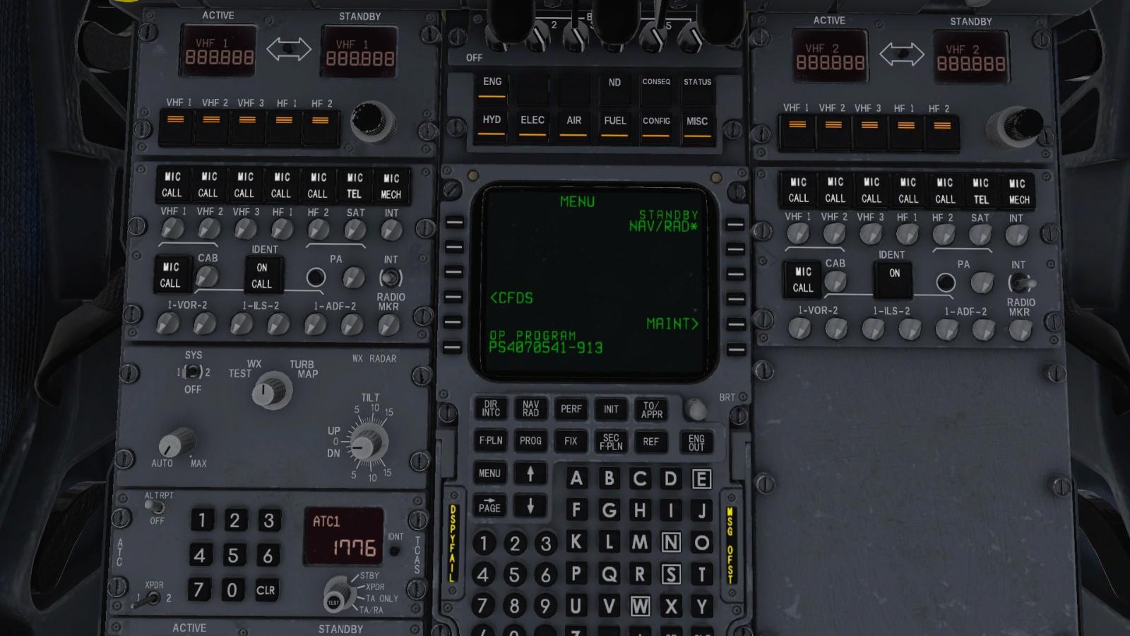 Annunciator Lights Test should not test MAINT INTPH and IDENT buttons ...