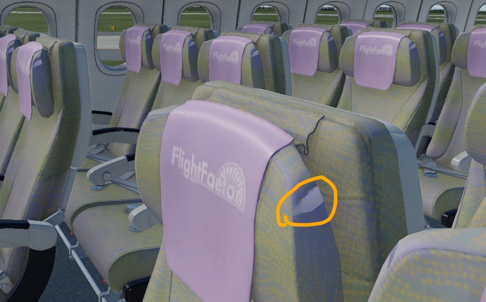 [task created] Economy Class Headrest Texturing - Report Bugs/Issues ...