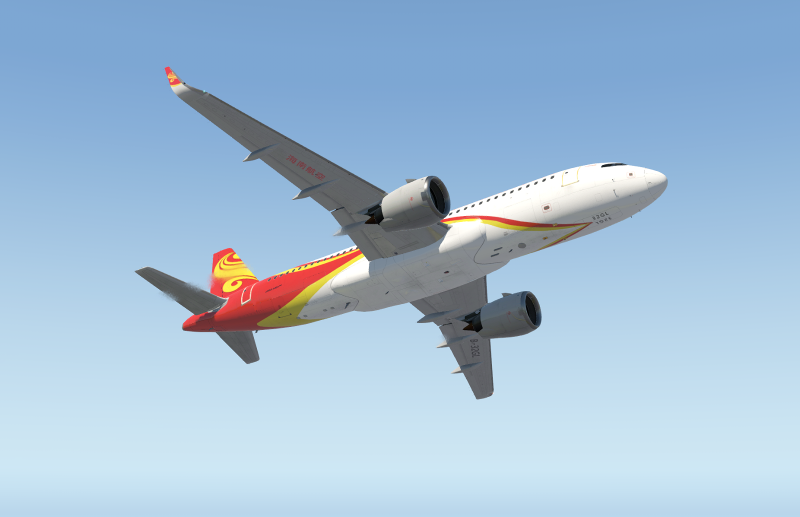 Hainan Airlines Toliss Airbus A320neo (B-32GL) Livery - Toliss A320 - X ...