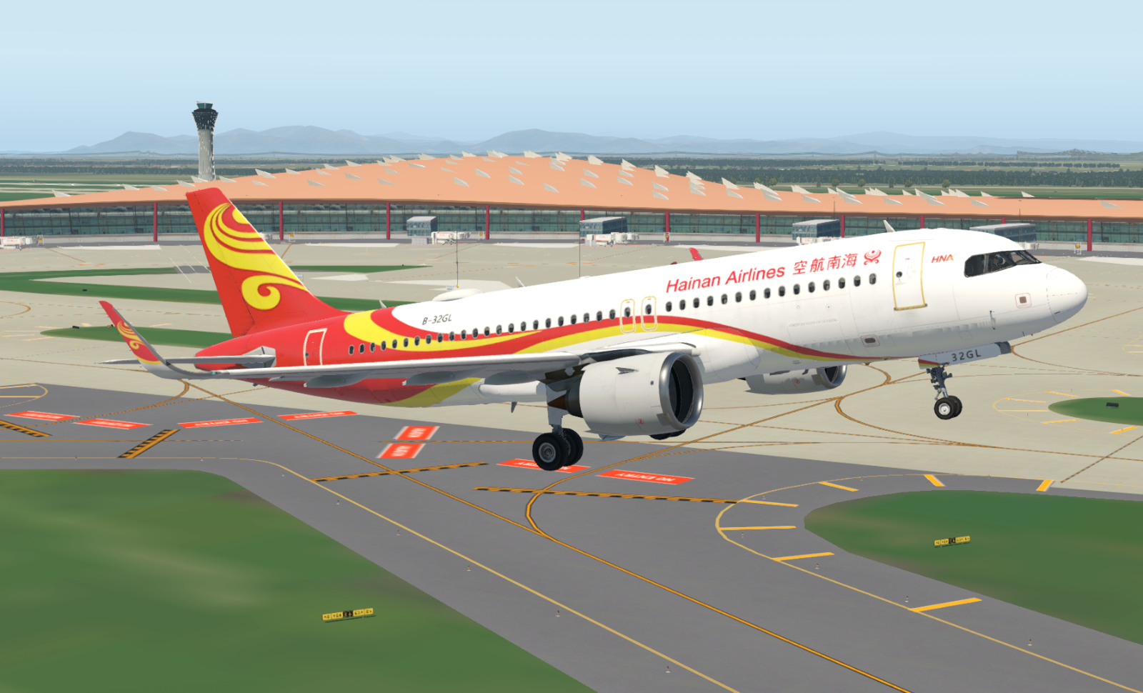 Hainan Airlines Toliss Airbus A320neo (B-32GL) Livery - Toliss A320 - X ...