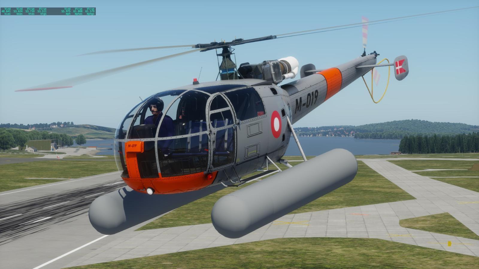 Alouette III (HSF) Royal Danish Air Force livery with floats object ...