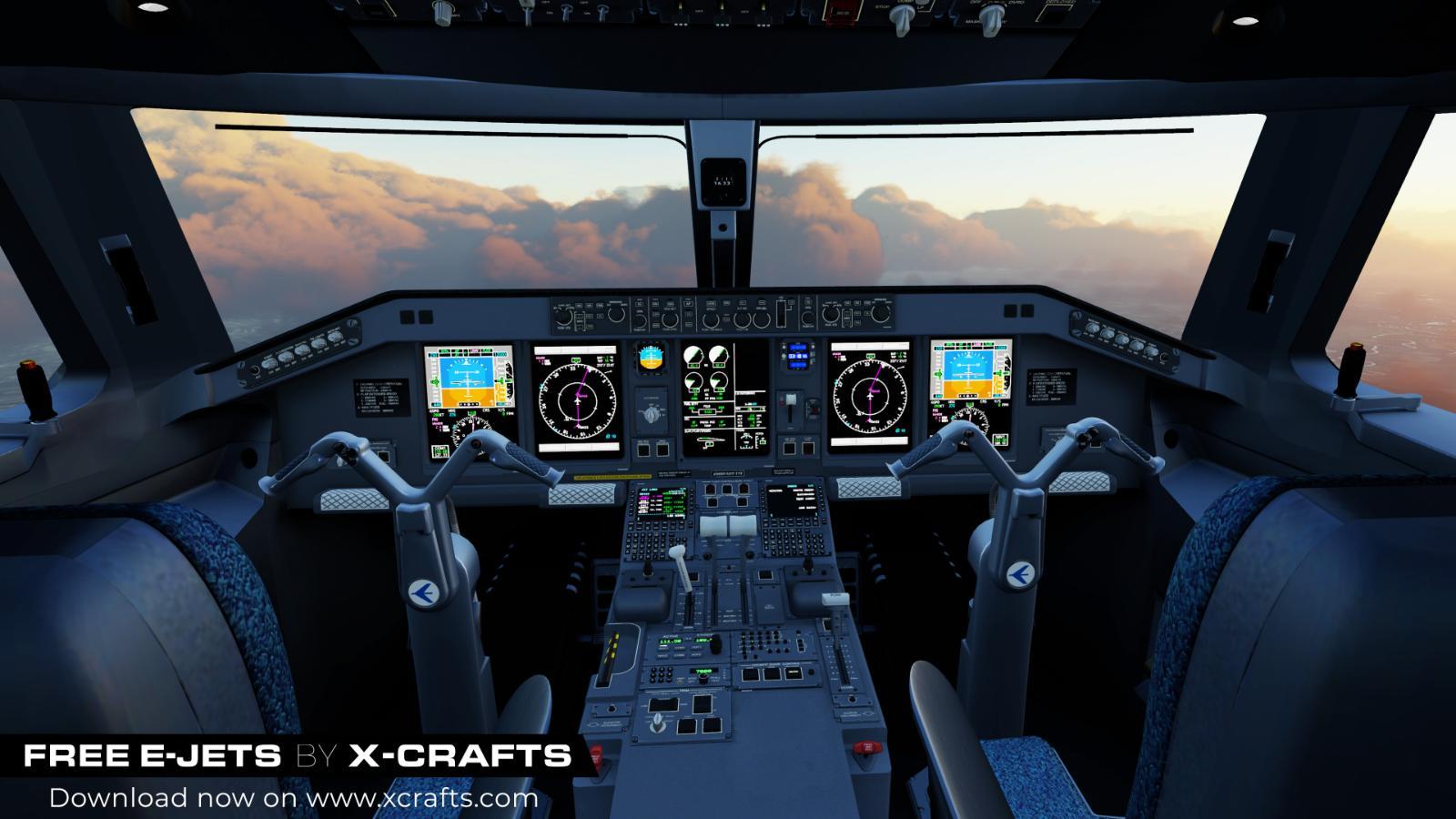 Free E-Jets by X-Crafts | Embraer E175 & E195 for XP12 - Airliners XP12 ...