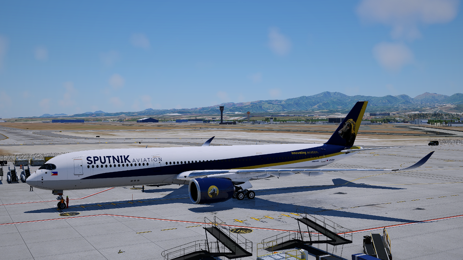Sputnik Aviation FlightFactor A359 90k livery - FlightFactor - X-Plane ...