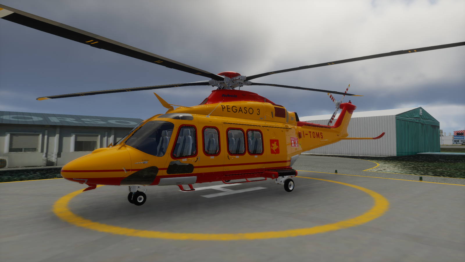 PEGASO livery pack I-TOMS / I-ROAV X-Rotors AW139 V5+ - Aircraft Skins ...