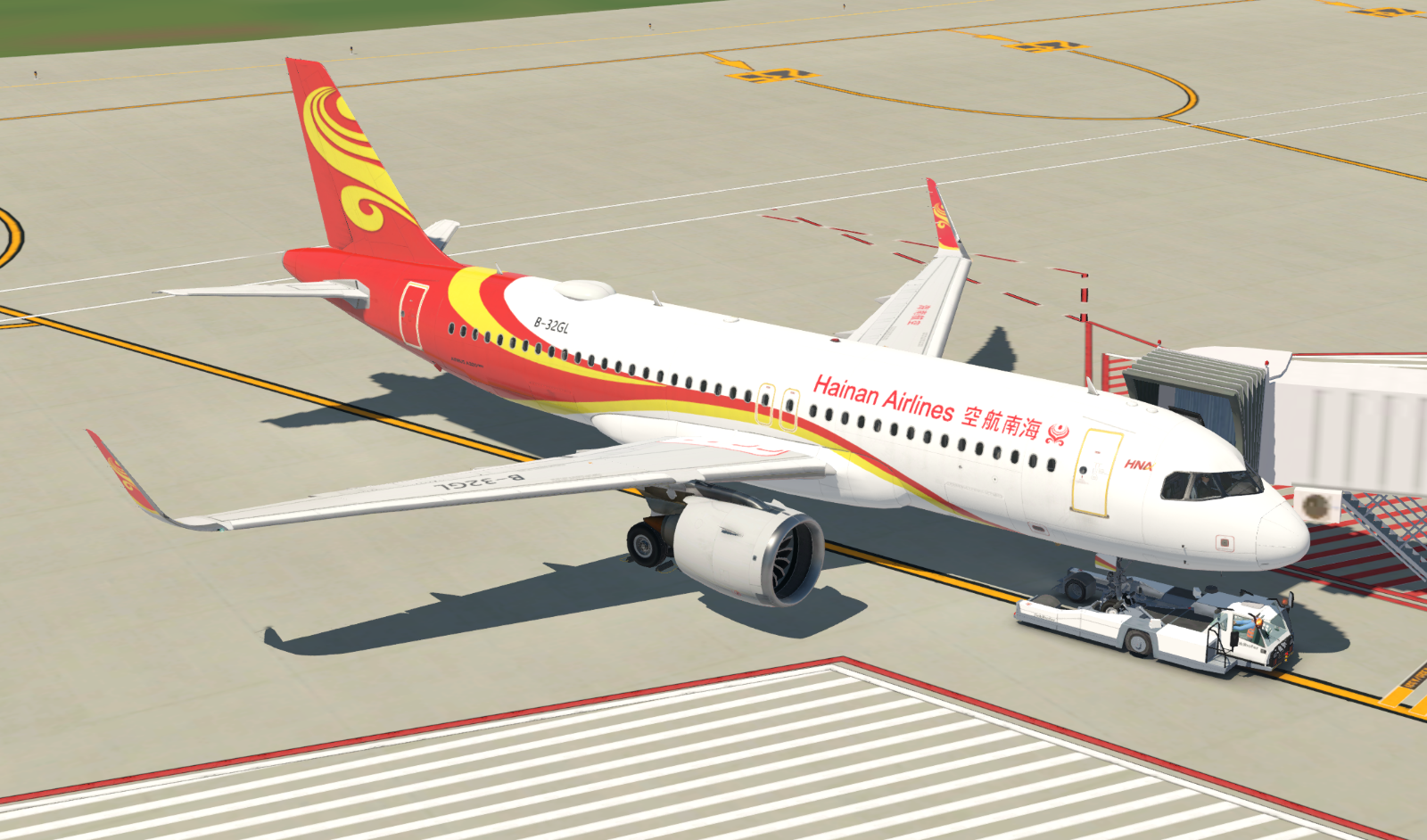Hainan Airlines Toliss Airbus A320neo (B-32GL) Livery - Toliss A320 - X ...