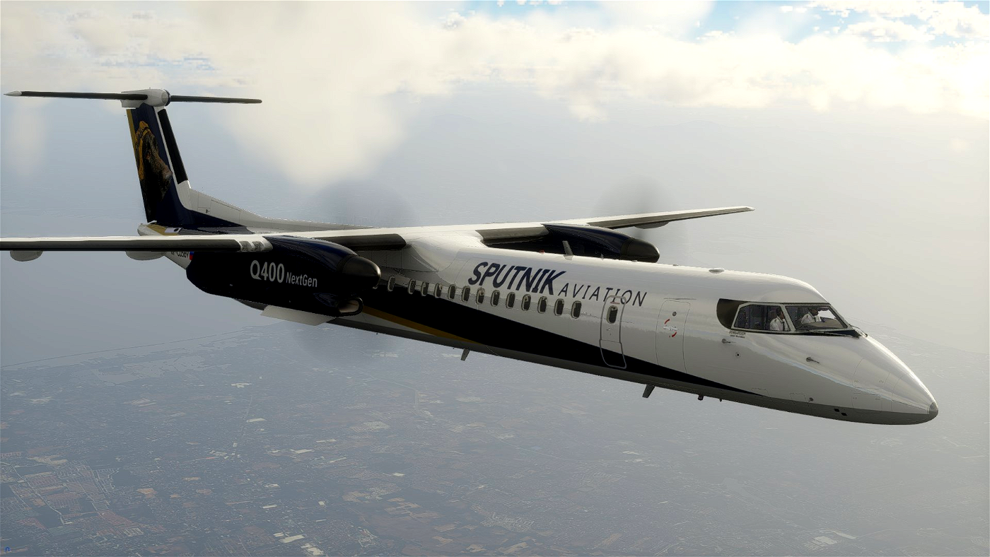 Sputnik Aviation FlyJSim Q400 Dash 8 90k livery - Q4XP by FlyJSim - X ...