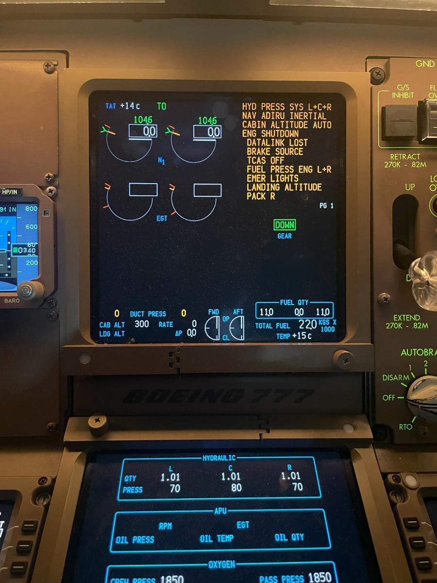 EICAS Messages during Startup - Questions/Rejected/NotABug - X-Plane ...