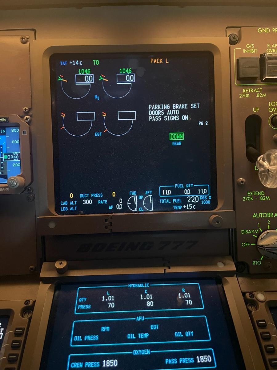 EICAS Messages during Startup - Questions/Rejected/NotABug - X-Plane ...
