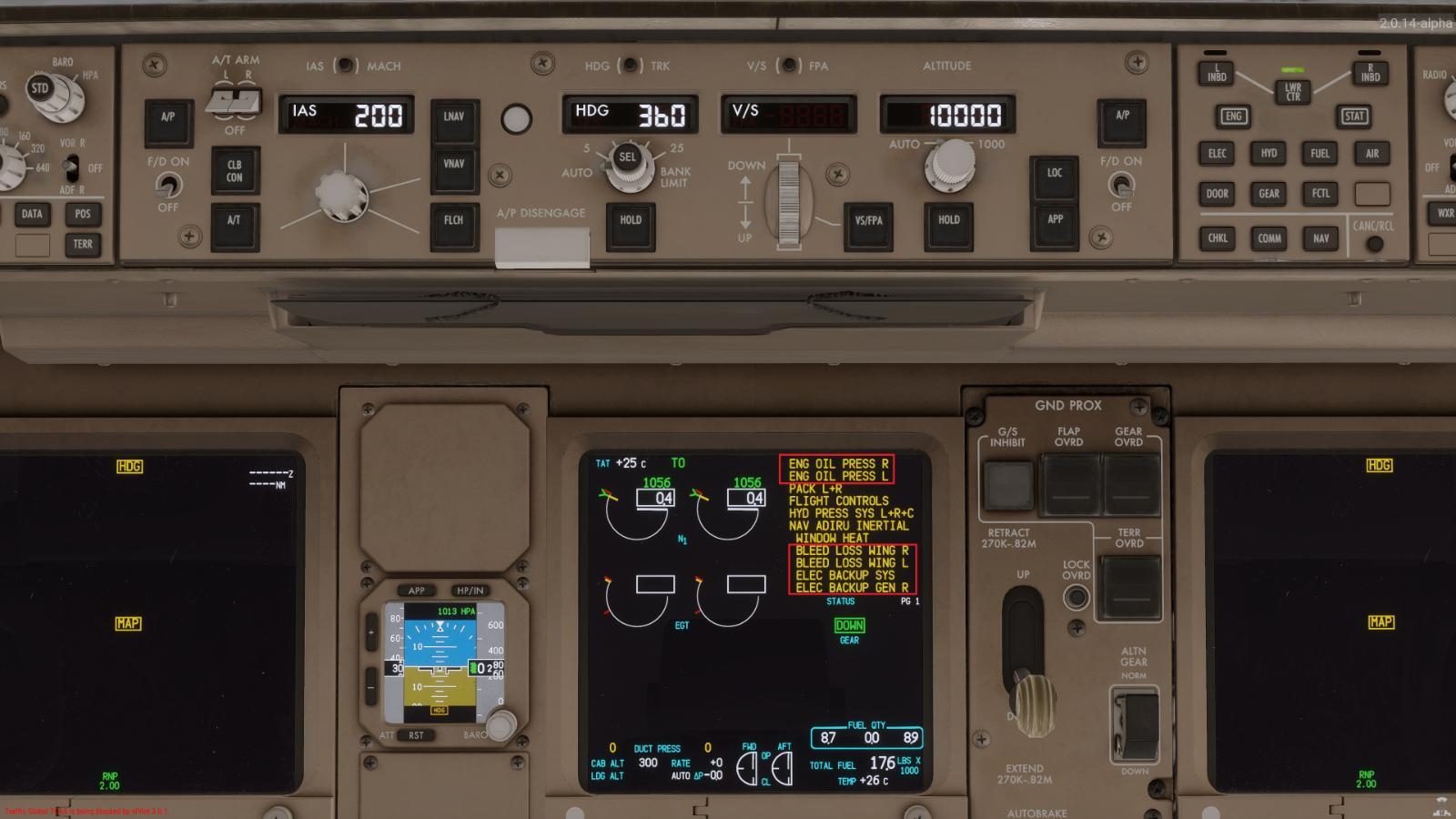 Erroneous EICAS messages - FIXED - X-Plane.Org Forum