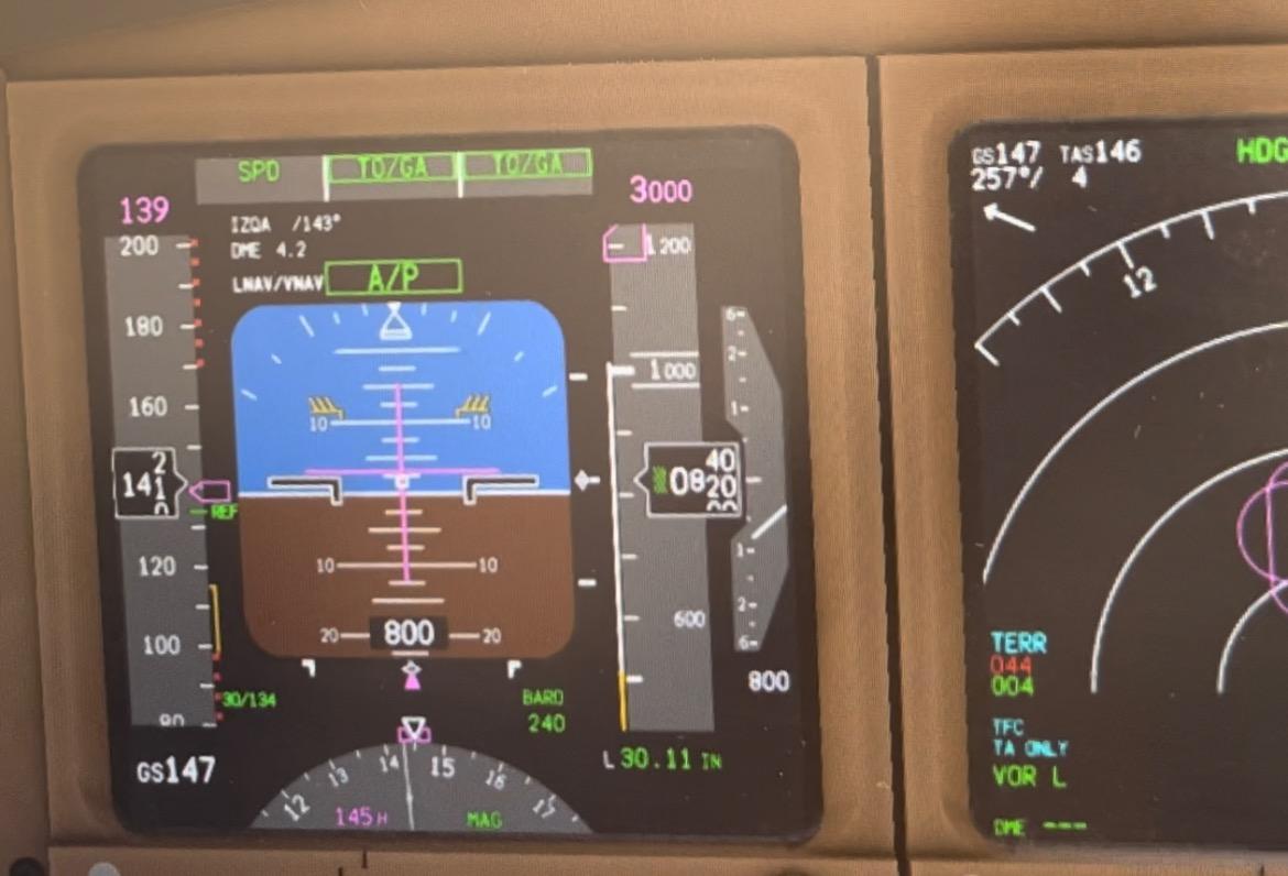 [answered] TOGA buttons do not command a go around inflight on approach ...
