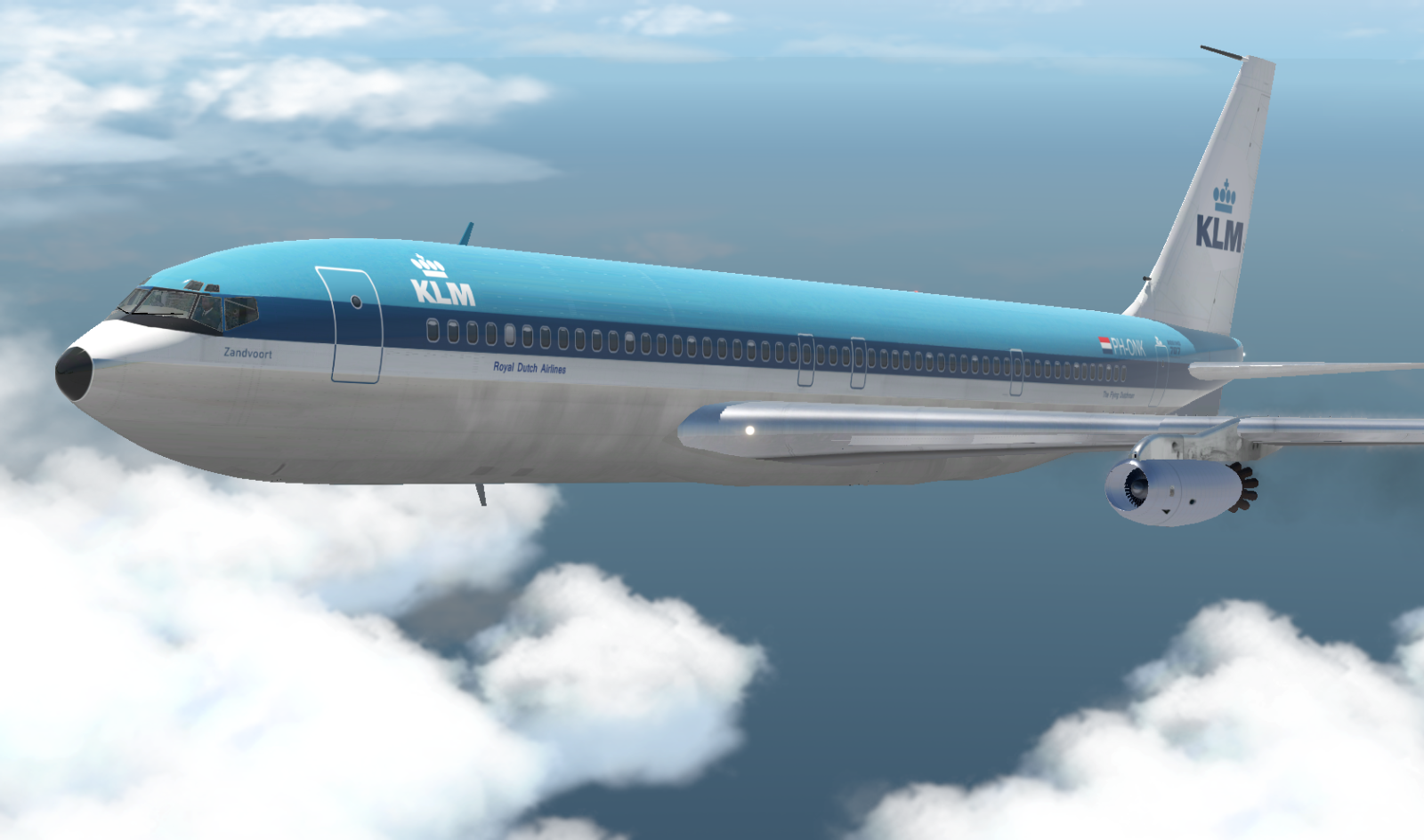 Boeing 707-420 KLM PH-ONK "Zandvoort" fictional Livery - Aircraft Skins ...